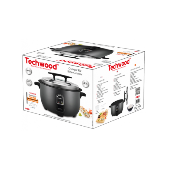 TECHWOOD Cuiseur Riz 4,2L Noir | ChezVous.re - Shopping et Courses en ligne, livrés à domicile ...