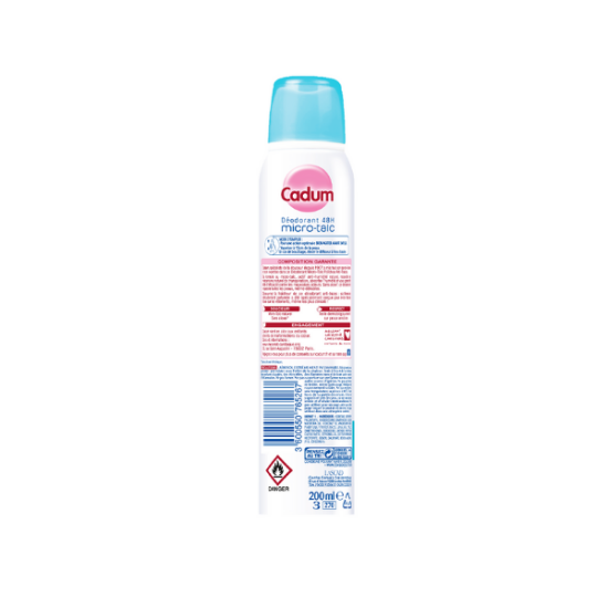 CADUM Déodorant Invisible Anti Traces 200ml | ChezVous.re - Shopping et Courses en ligne, livrés ...