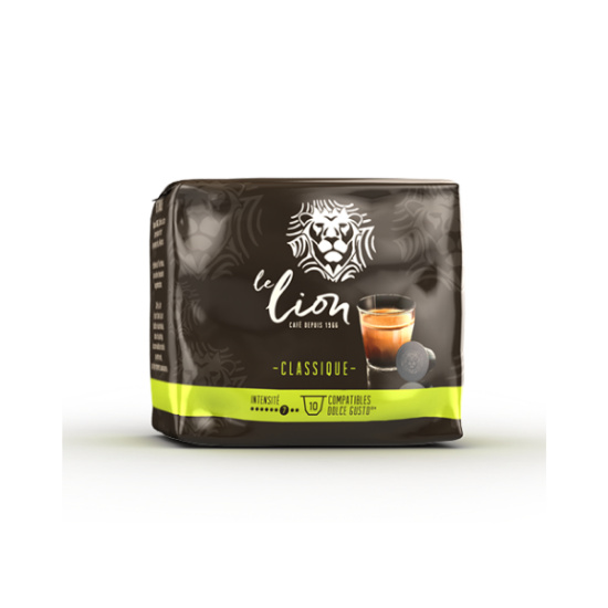 Sachet de Capsules LE LION 7,0g x 10 Classique - Compatibles Dolce ...
