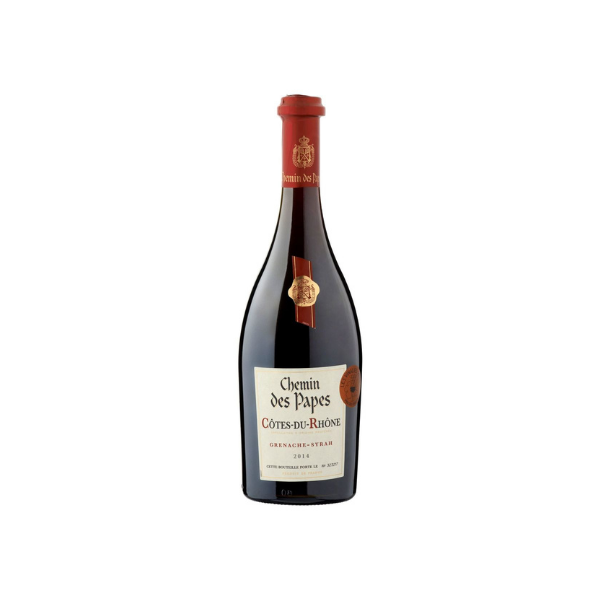 Vin Rouge Côtes du Rhône - Chemin des Papes 75cl | ChezVous.re - Faites ...