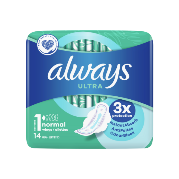 Always Serviette Hygiénique - Ultra Normal avec Ailettes - x14 ...