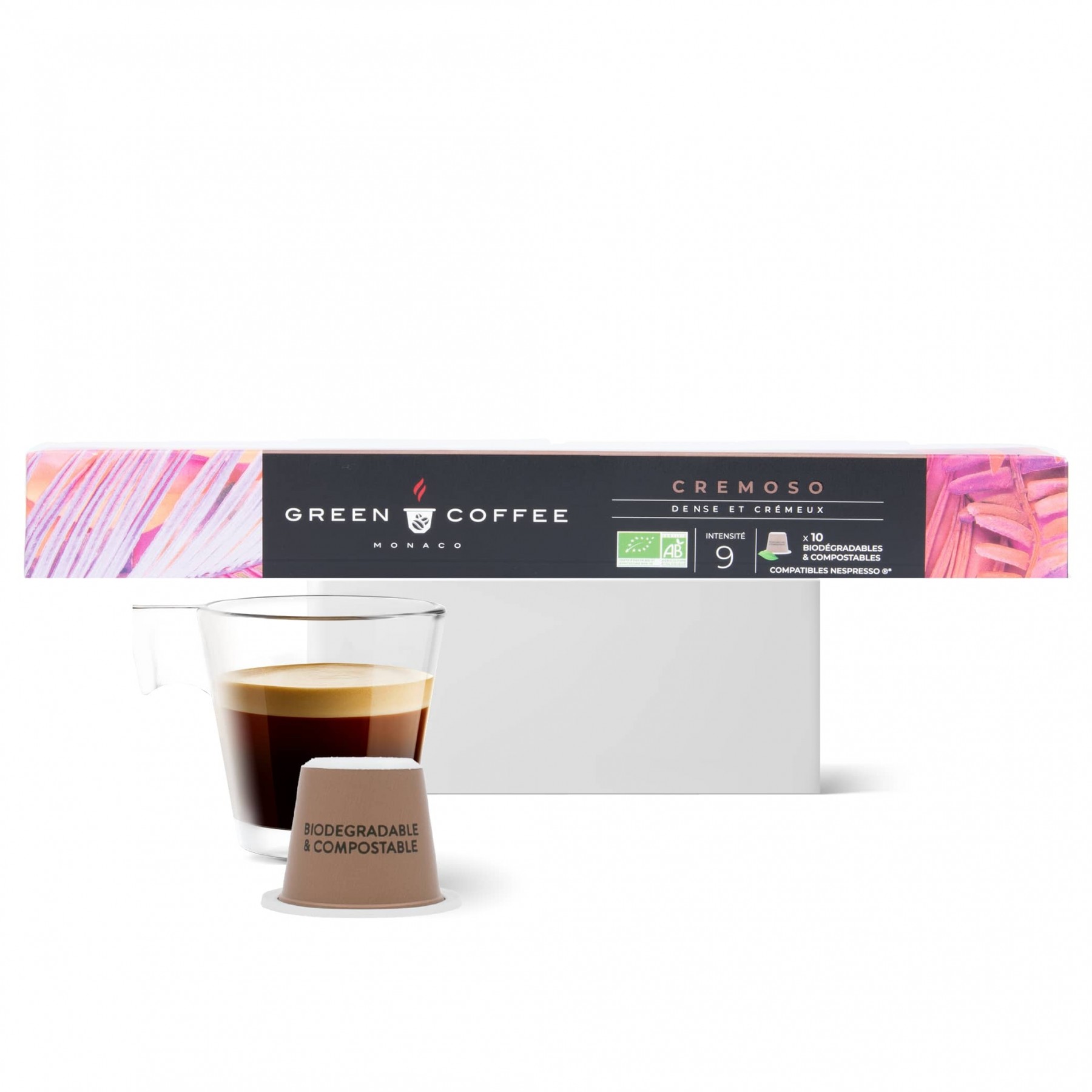 Capsule Nespresso Café bio Green Coffee Cremoso | ChezVous.re - Faites ...
