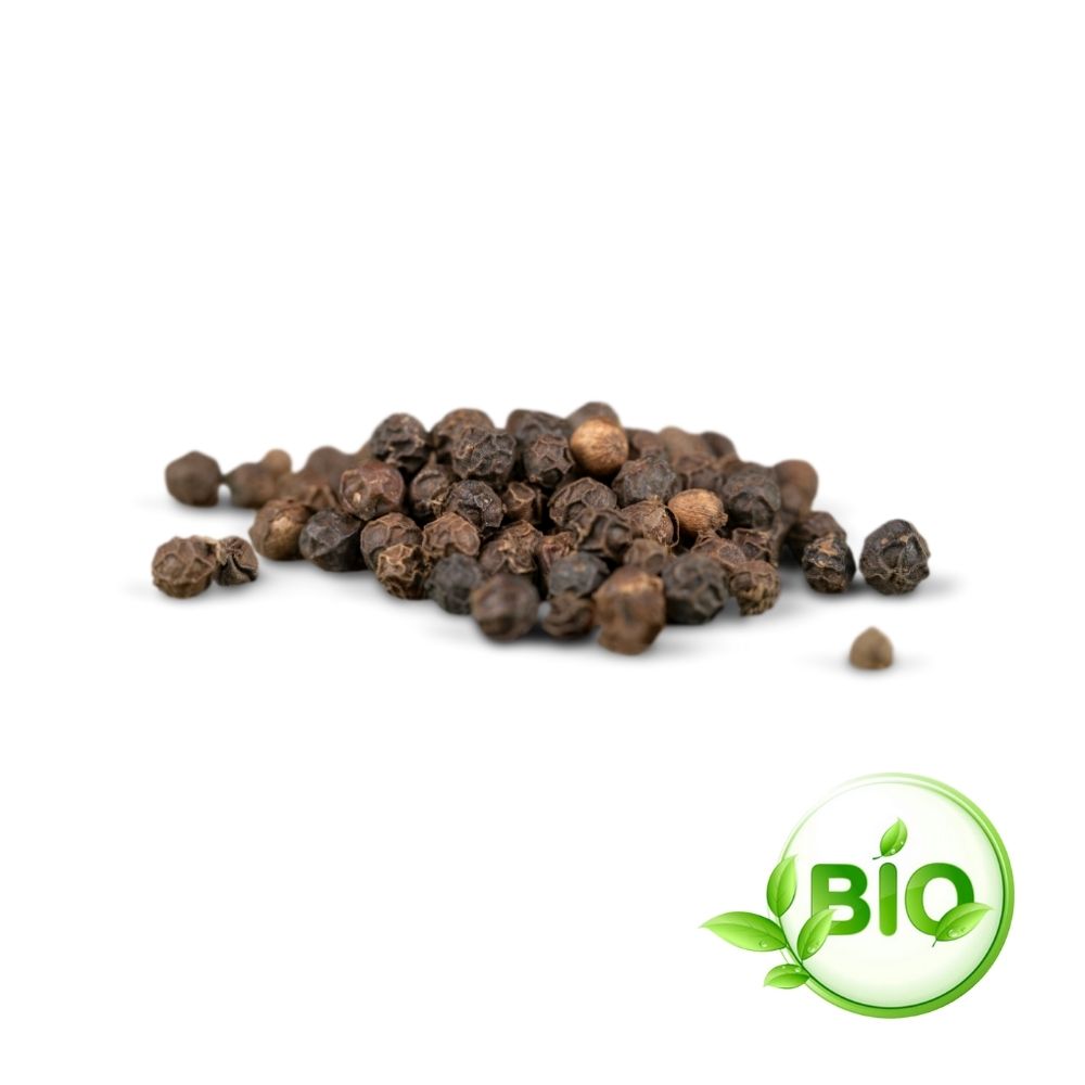 Poivre noir en grain Bio vrac 500g | ChezVous.re - Faites vos courses ...
