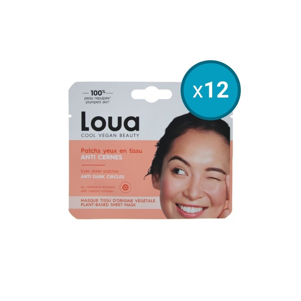 12x Patchs Yeux en Tissu Anti Cernes Loua, 1 paire, 5mL | ChezVous.re ...