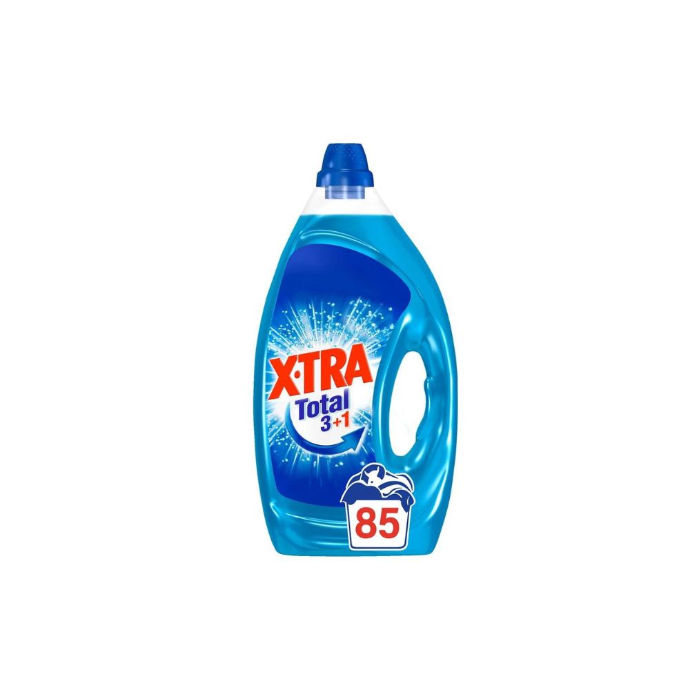 Lessive liquide X-TRA Total , 3,825L , 85 lavages | ChezVous.re ...