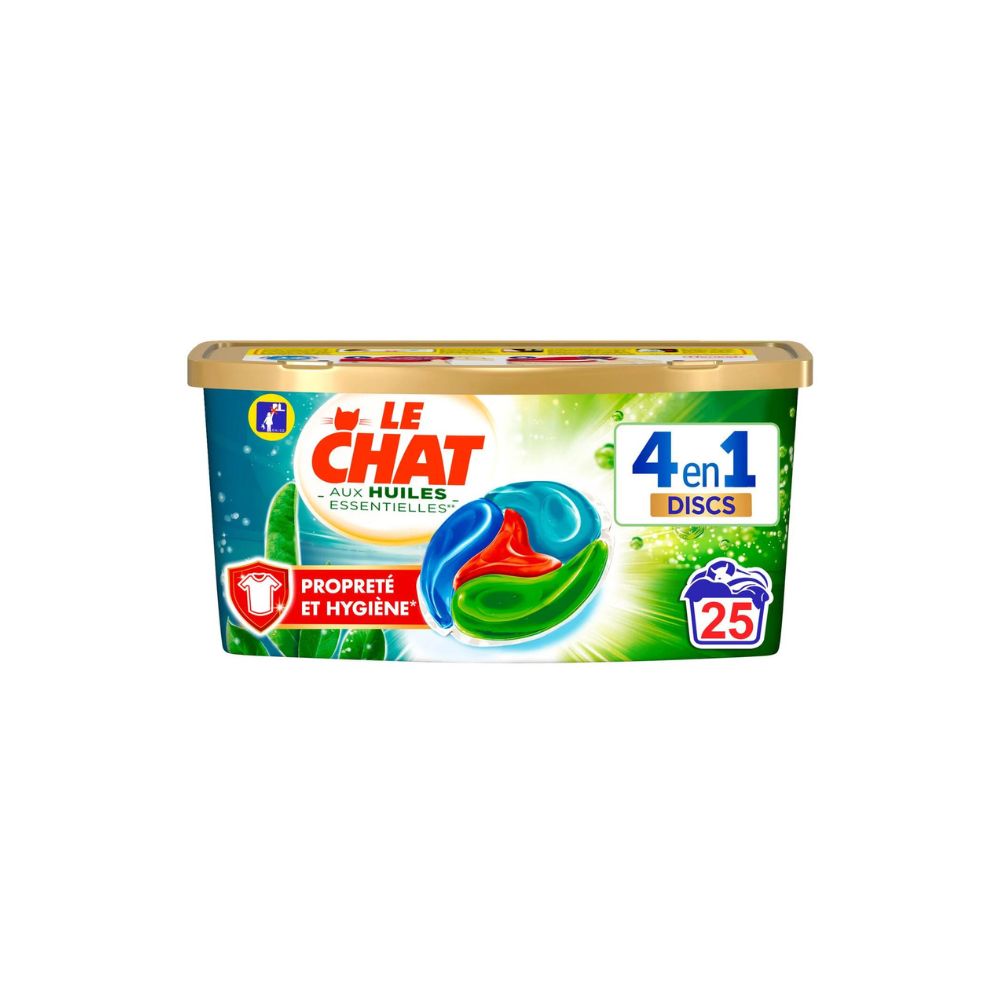Lessive capsule Le Chat aux Huiles Essentielles Propreté et Hygiène ...