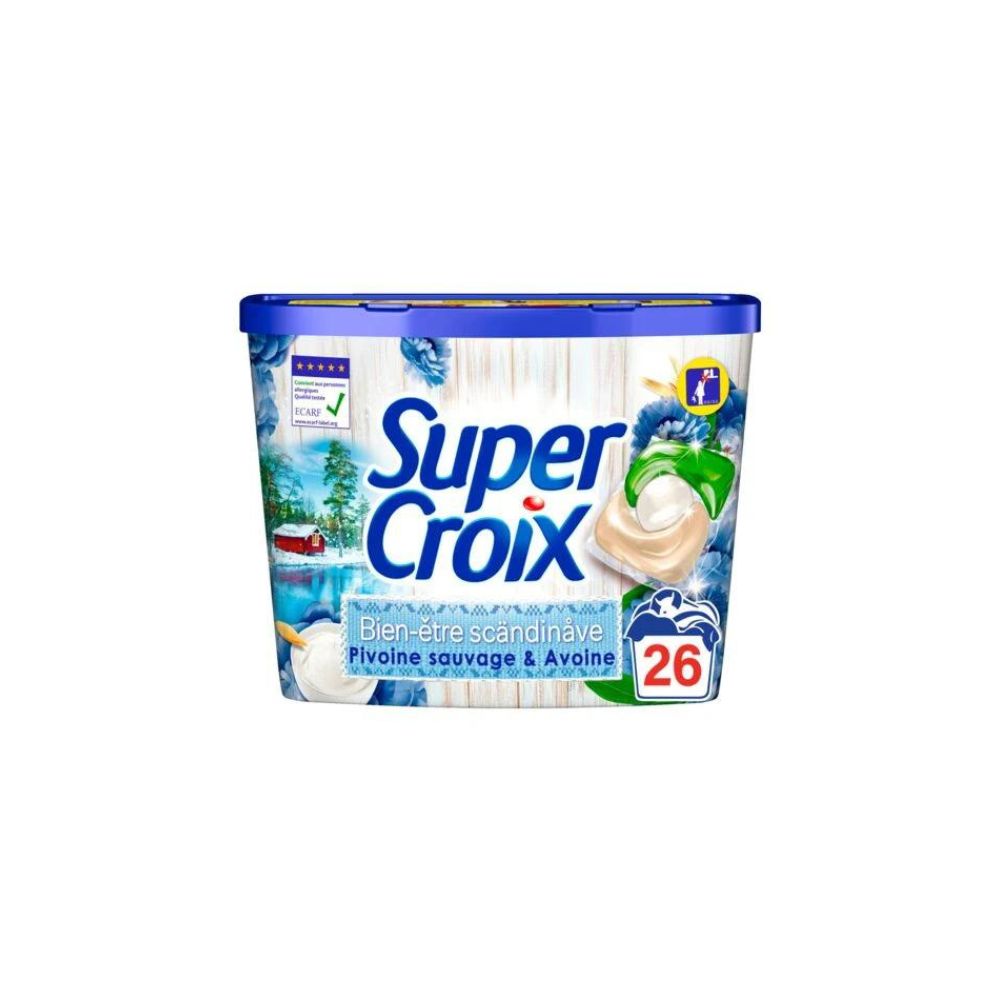 Lessive capsule Super Croix Bien-Être Scandinave Pivoine Sauvage ...