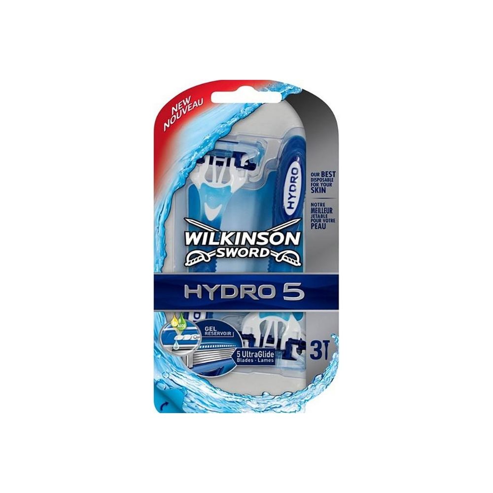 Rasoirs jetables homme 5 lames Wilkinson Hydro 5, 3 rasoirs | ChezVous ...
