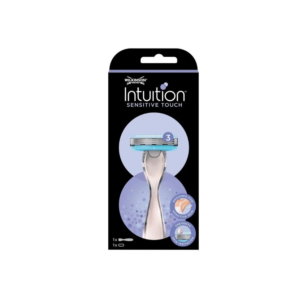 Rasoir femme 3 lames pour zones sensibles Wilkinson Intuition Sensitive ...