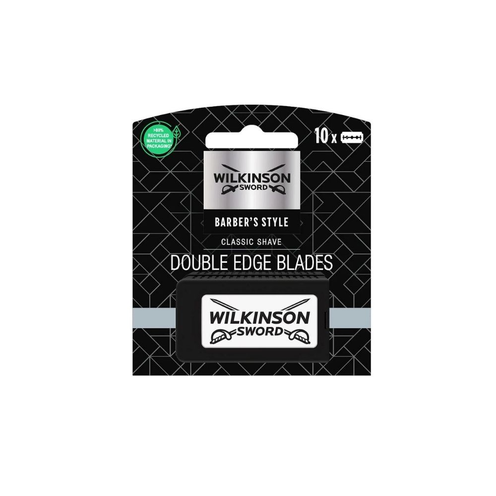 Lames de rasoir double tranchant Wilkinson Barber's Style Classic Shave ...