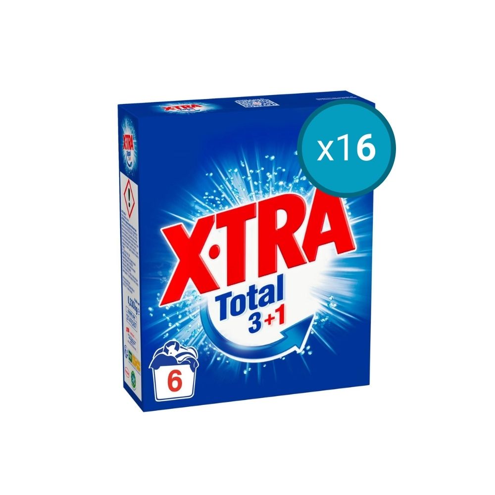 16x Lessive poudre 3en1 X-TRA, 275g, 6 lavages | ChezVous.re - Shopping et Courses en ligne ...