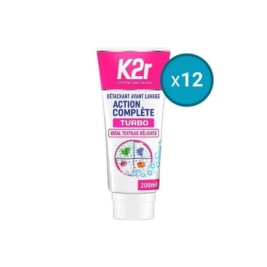 12x Détachant Avant-lavage Gel Textiles Délicats K2r, 200mL | ChezVous.re - Shopping et Courses ...