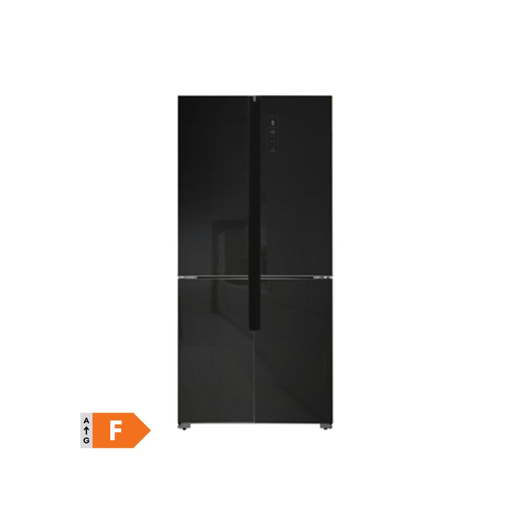 Réfrigérateur 4 portes 482L DeRosso DRK-4P482-VN - verre noir ...