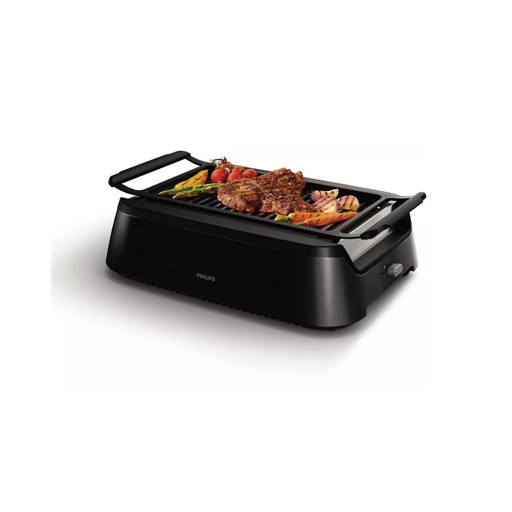 Barbecue électrique de table 2000W - Philips HD6370/90 - noir | ChezVous.re - Shopping et ...