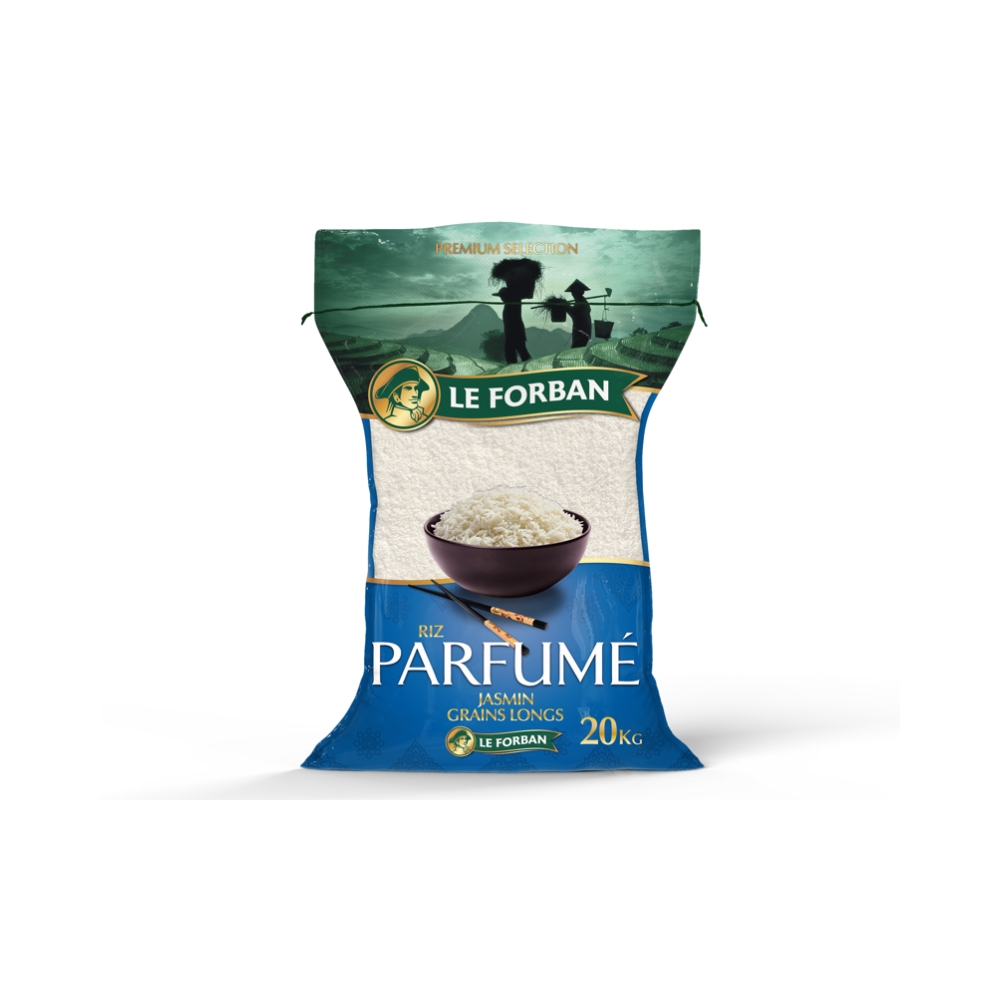 Riz Parfumé Jasmin - Le Forban - 20kg | ChezVous.re - Shopping et ...