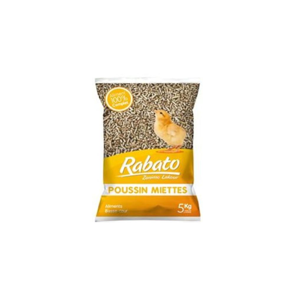Alimentation pour poussins en miettes - Rabato - 5kg | ChezVous.re ...