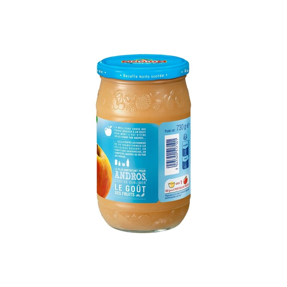 Compote dessert fruitier allégé Pomme - Andros - 730g | ChezVous.re ...