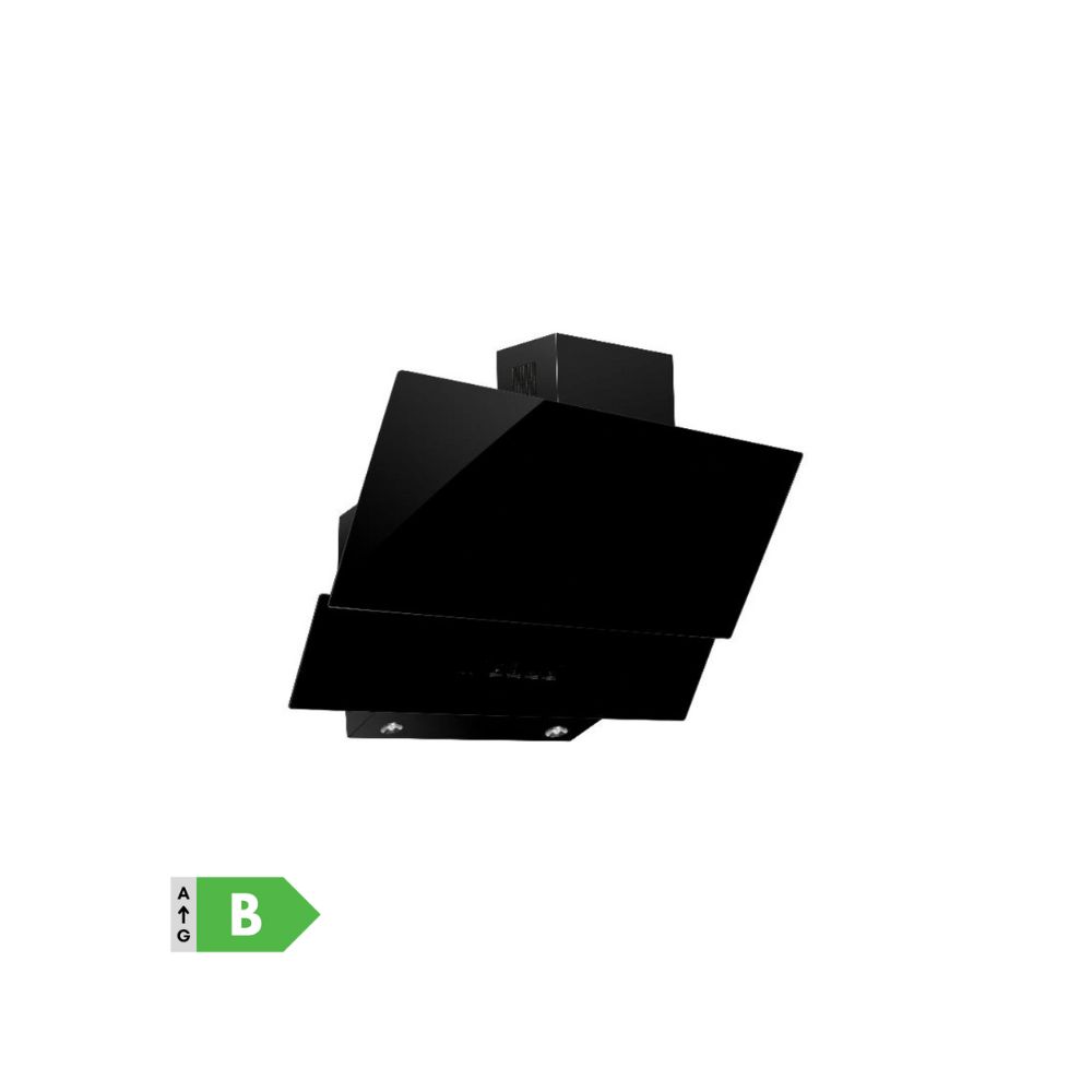 Hotte inclinée 60cm, 650m3/h - Merlin MT-60HI650 - noir | ChezVous.re ...