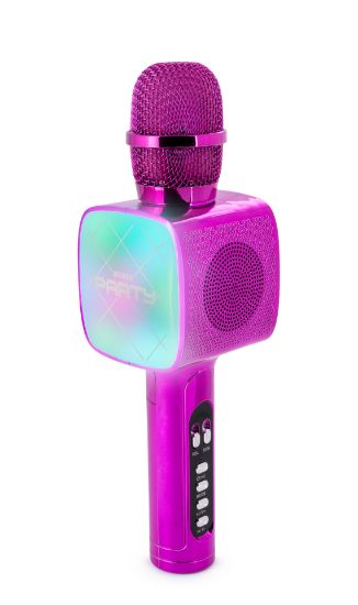 Microphone karaoké avec effets lumineux (Rose) – BIG BEN PARTYBTMIC2PK ...
