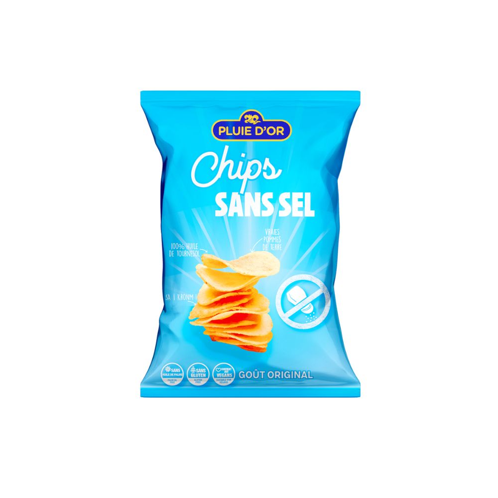 Chips sans sel - Pluie D'Or - 120g | ChezVous.re - Shopping et Courses ...