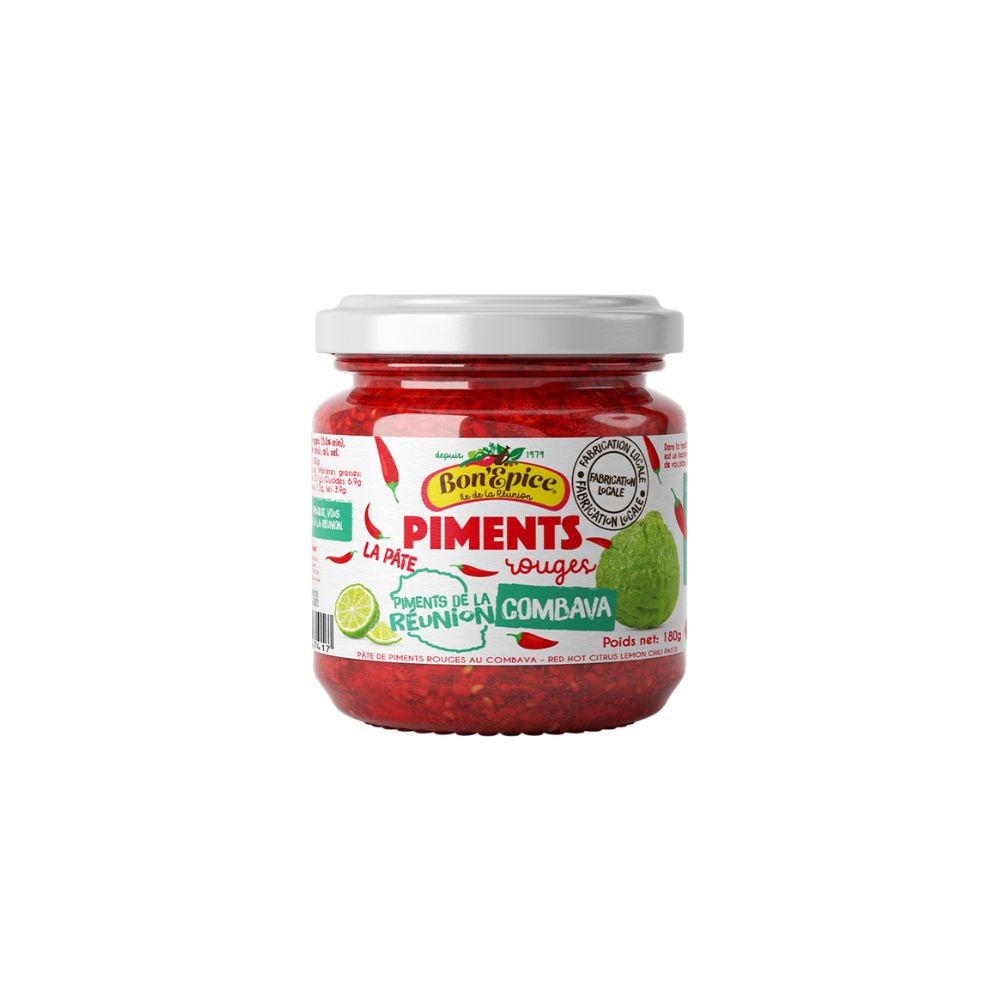 Piment la pâte rouge au combava - Bon'Epice - 180g | ChezVous.re ...