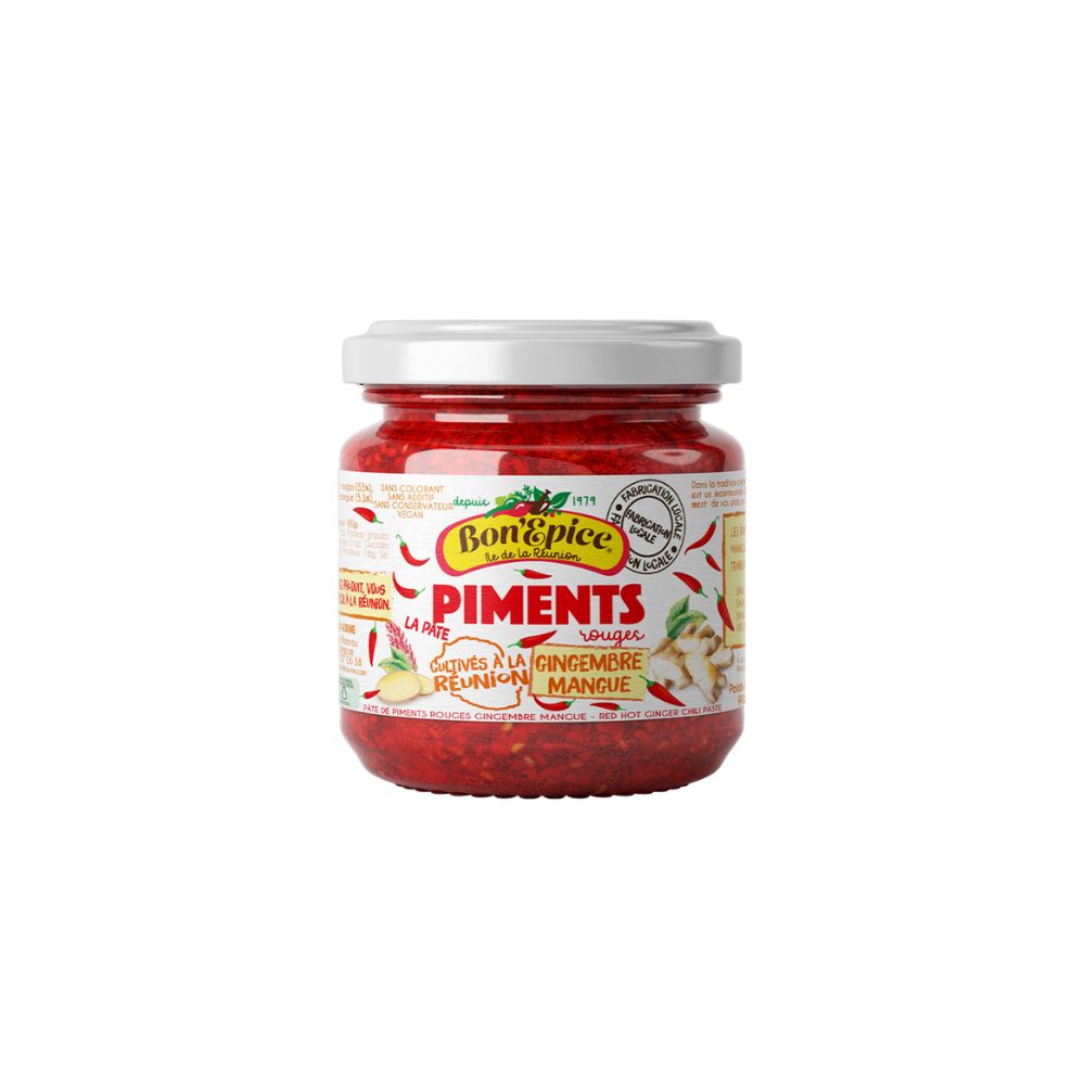 Piment la pâte rouge au gingembre mangue - Bon'Epice - 180g | ChezVous ...