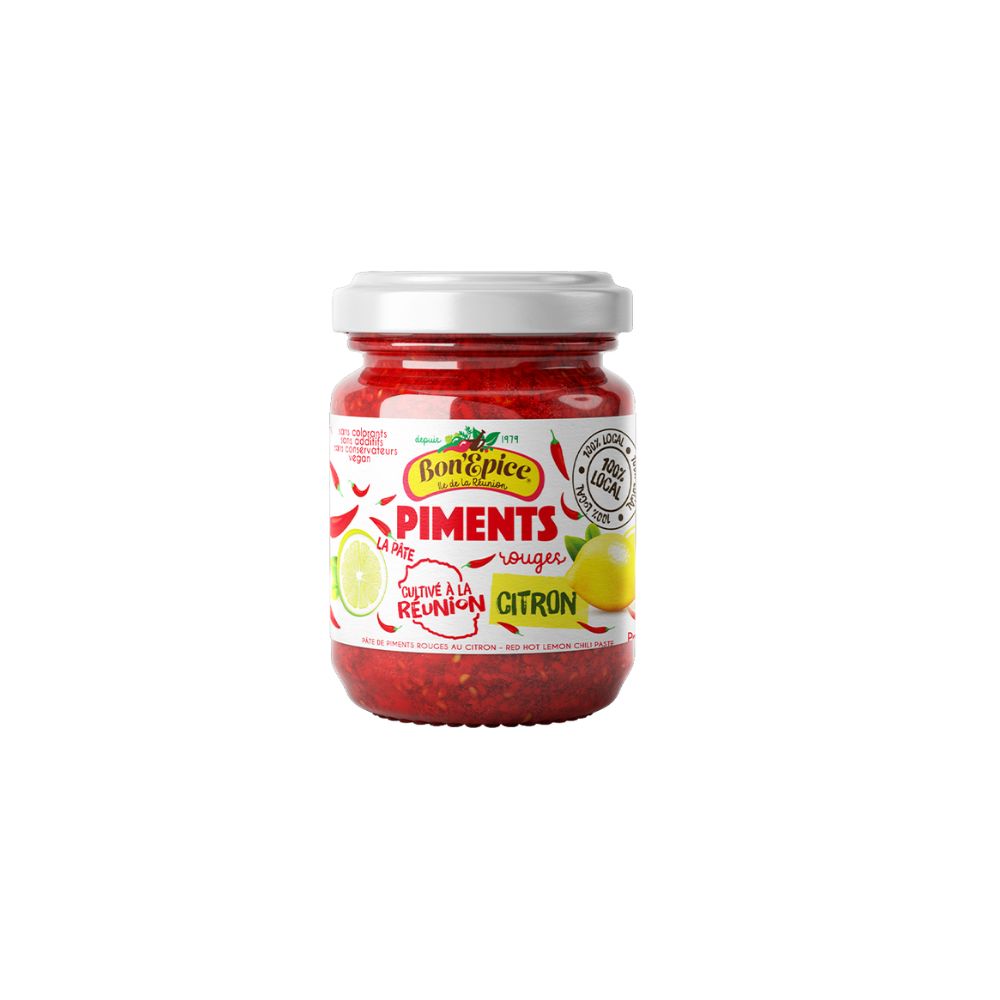 Piment la pâte rouge au citron - Bon'Epice - 90g | ChezVous.re ...