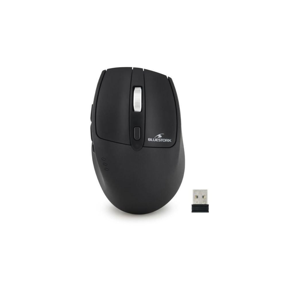 Souris sans fil rechargeable Soft Touch - Bluestork Mouse Pro R2 - noir ...