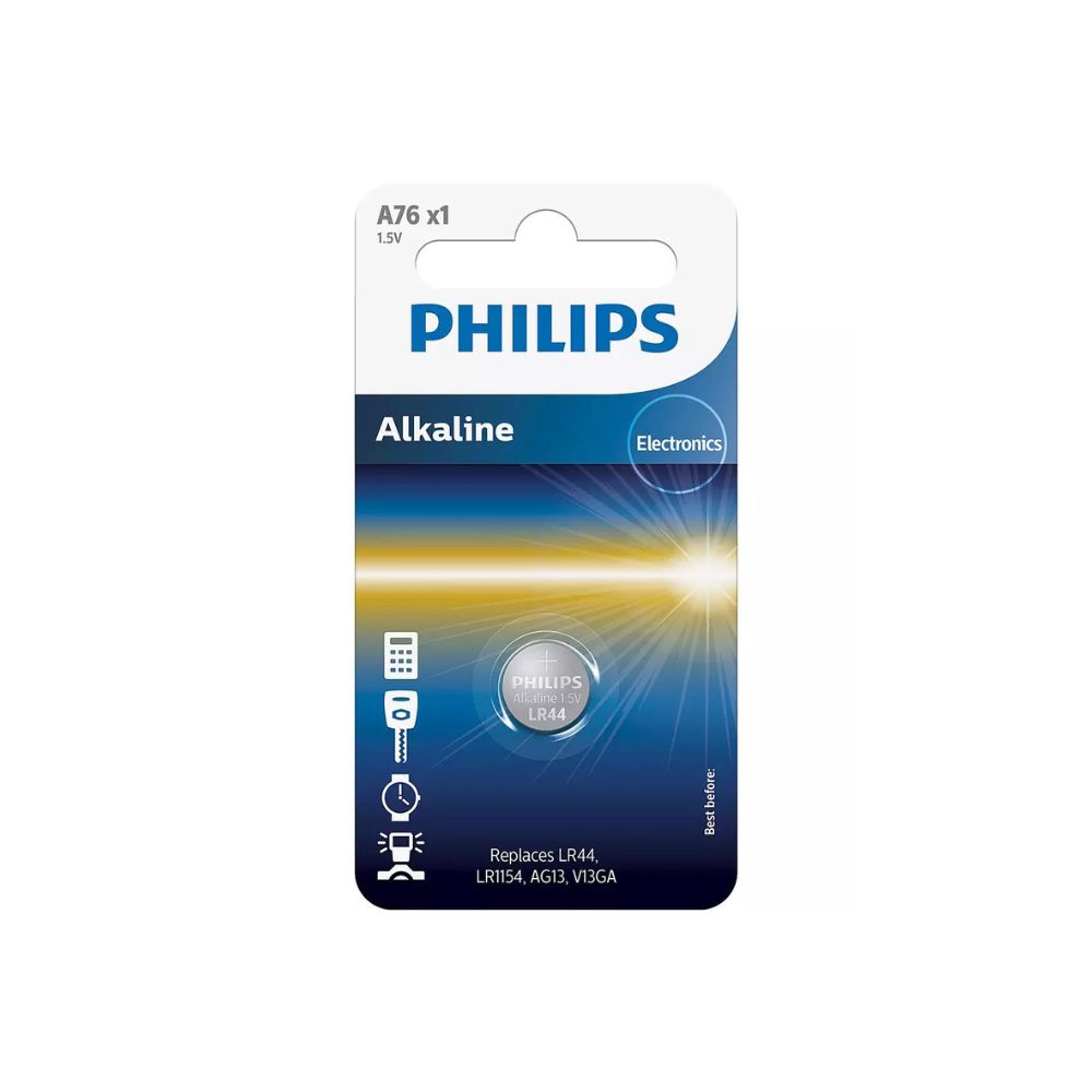 Pile Alkaline A76 1.5V - Philips A76/01B | ChezVous.re - Faites vos ...
