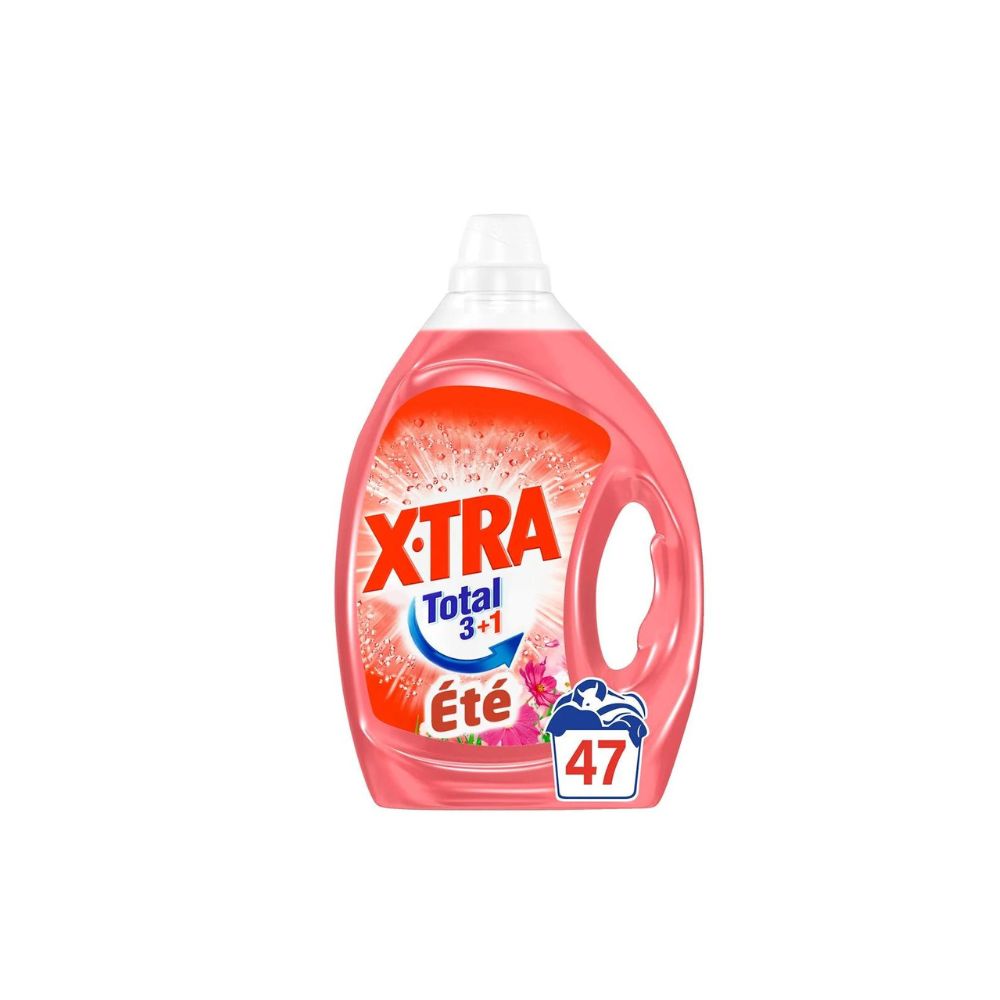 Lessive liquide X-TRA Total Été , 2,115L , 47 lavages | ChezVous.re ...