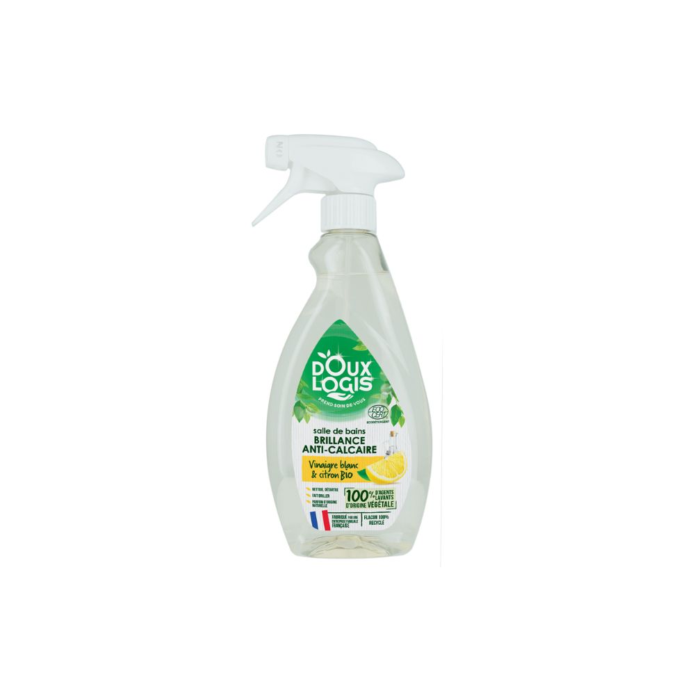 Spray brillance anti-calcaire au vinaigre blanc et citron Bio - Doux Logis - 500mL | ChezVous.re ...