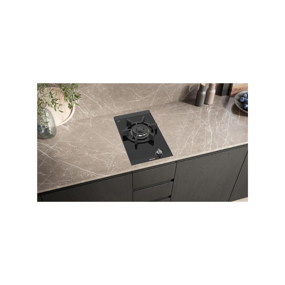 Plaque de cuisson gaz Domino 30cm, 1 foyer, 6100W - Siemens iQ700 ...