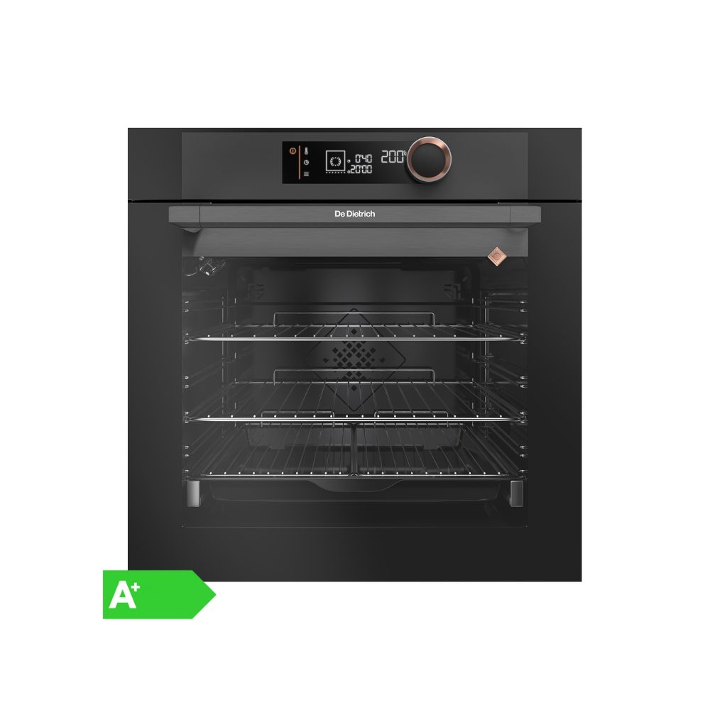Four électrique encastrable 60cm 73L Multifonctions Pyrolyse - De Dietrich DOP7350A - noir ...