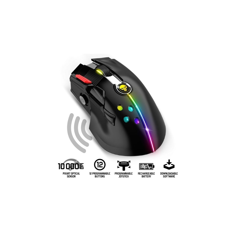 Souris gaming sans fil XPERT-M600 10000dpi 8 boutons programmables RGB ...