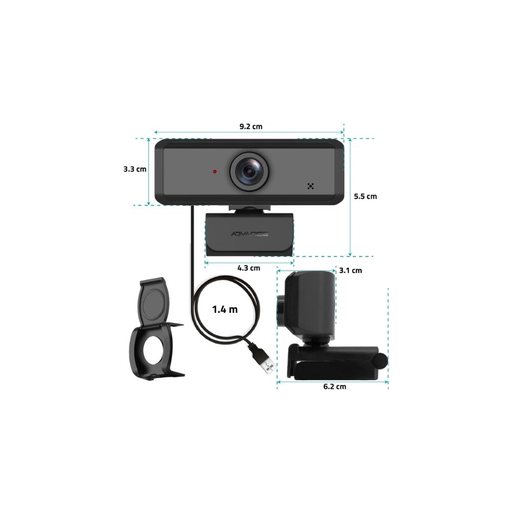 Webcam avec micro full HD - ADVANCE LIVESTREAM 1080P | ChezVous.re ...