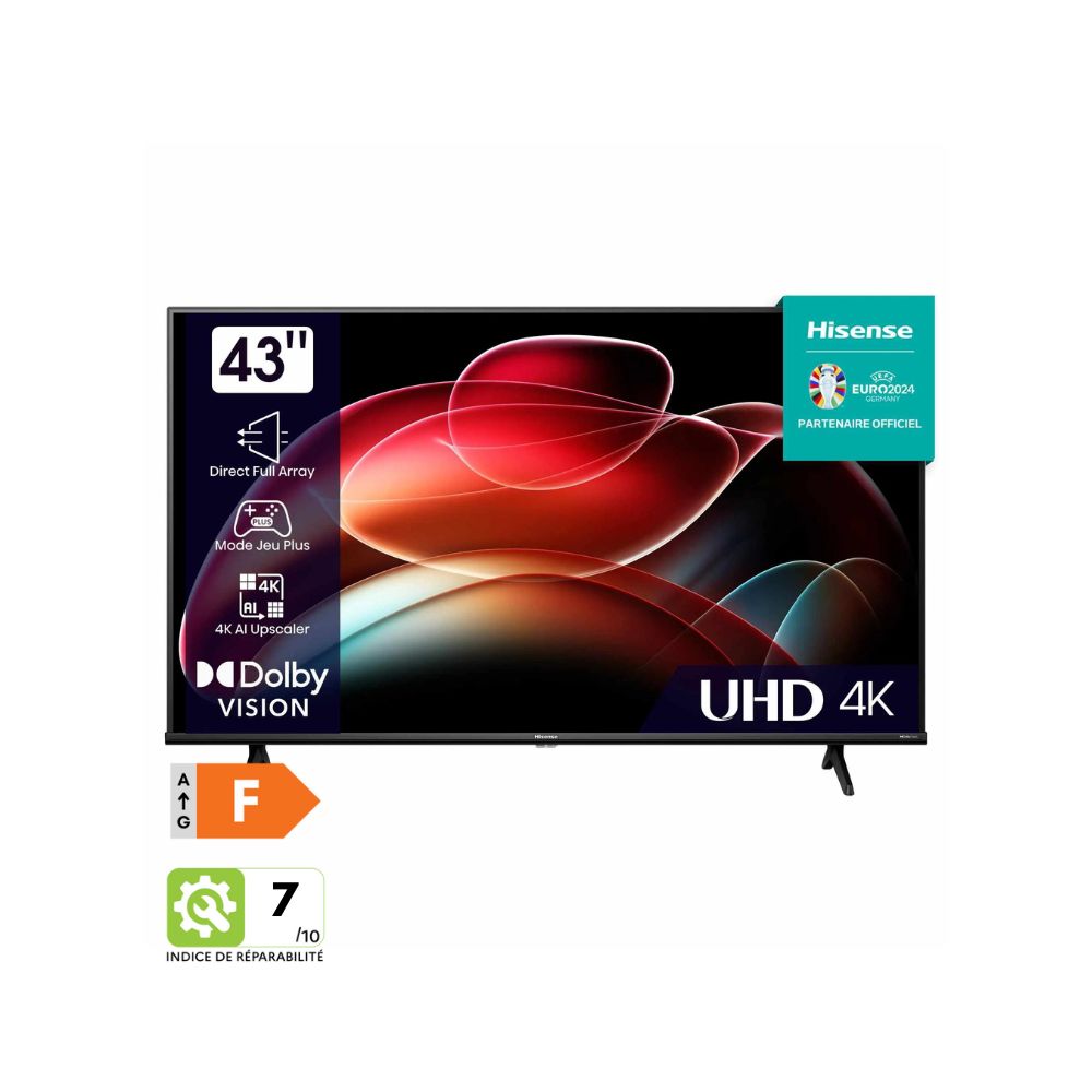 Smart TV Hisense 43" (108cm) LED UHD 4K STV HDR - SÉRIE A6K | ChezVous.re - Shopping et Courses ...