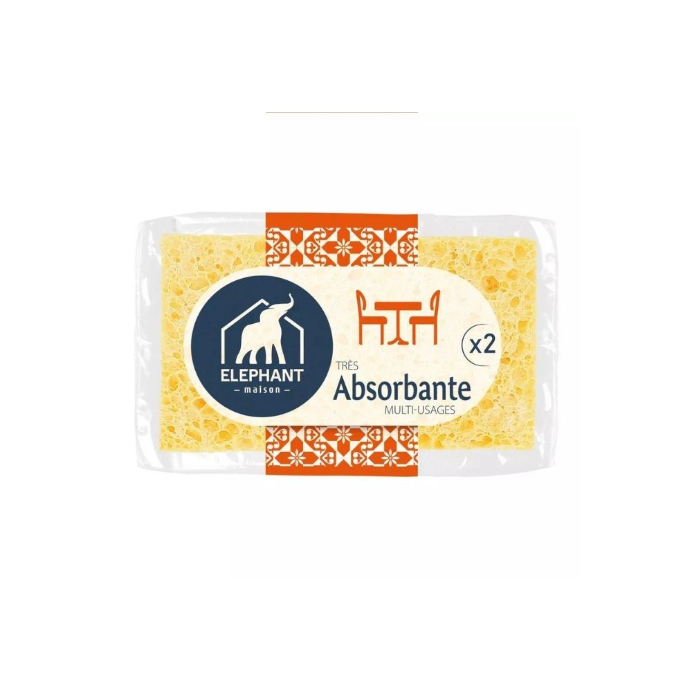 Éponge absorbante x2 - Eléphant | ChezVous.re - Shopping et Courses en ...