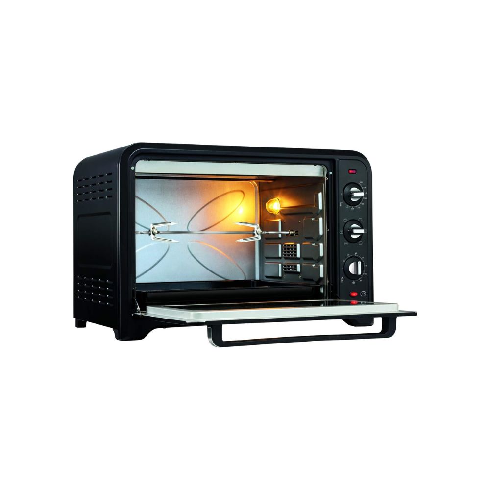 Four à convection électrique pose libre, 60 L, 2200 W, Thermostat jusqu'à 240 degrés, 7 modes de ...