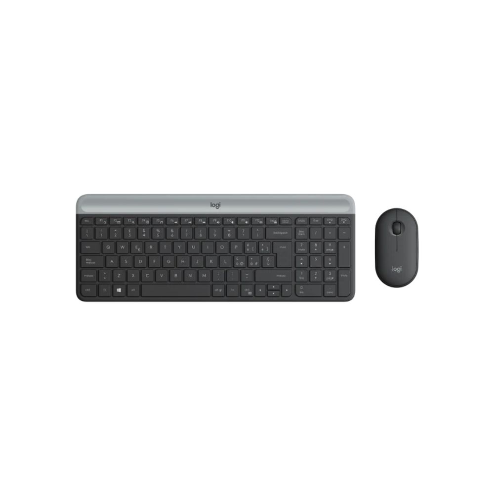 Pack clavier et souris sans fil Logitech MK470 SLIM - graphite ...