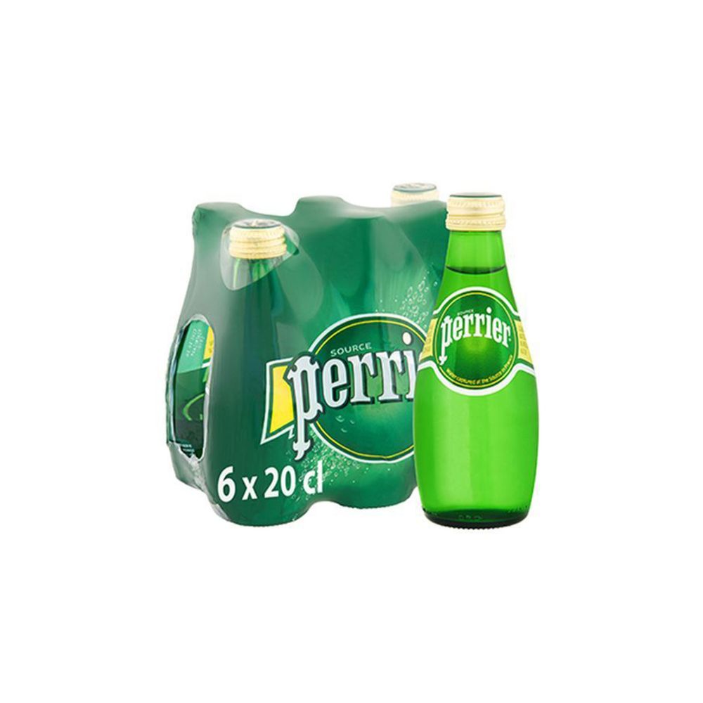 Eau minérale gazeuse naturelle - Perrier - pack 6 x 20cl verre ...