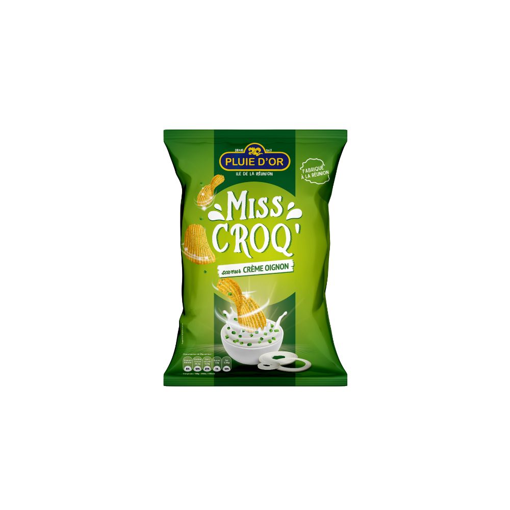 Chips Miss Croq saveur crème oignon - Pluie D'Or - 130g | ChezVous.re ...