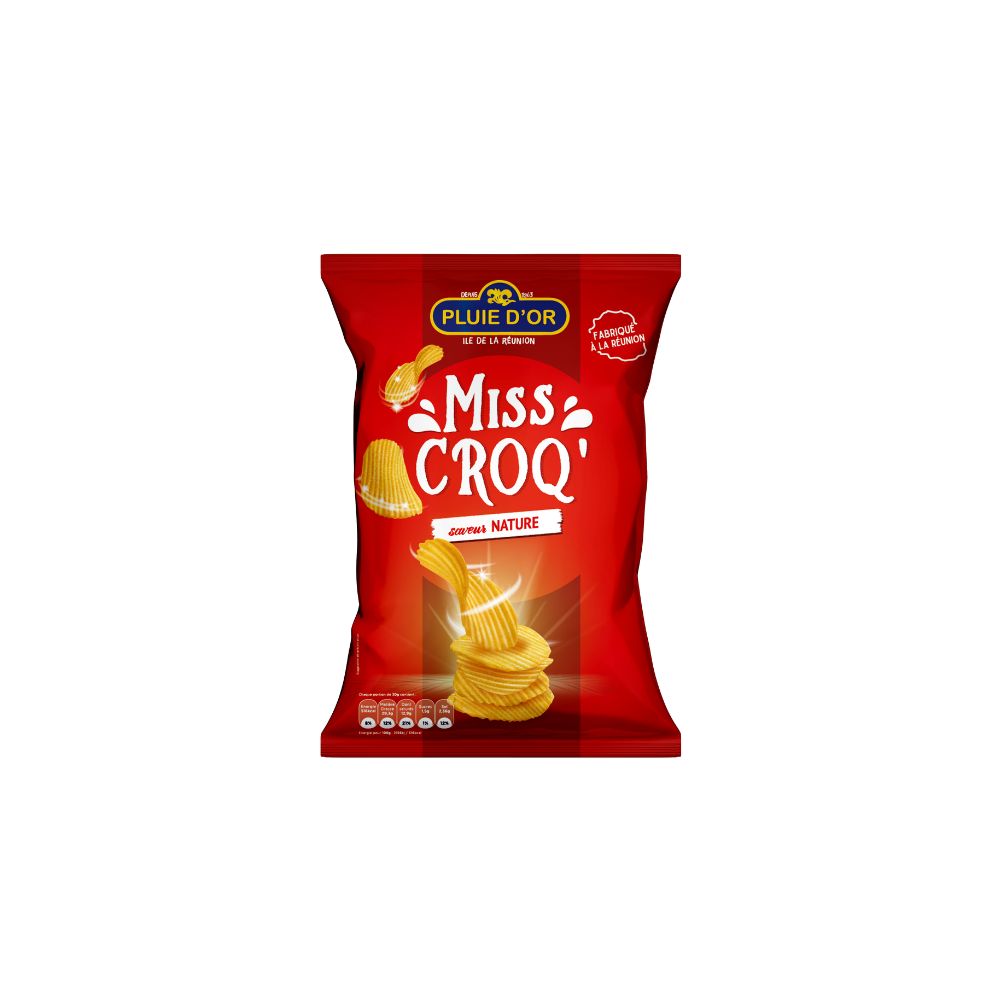 Chips Miss Croq saveur nature - Pluie D'Or - 130g | ChezVous.re ...