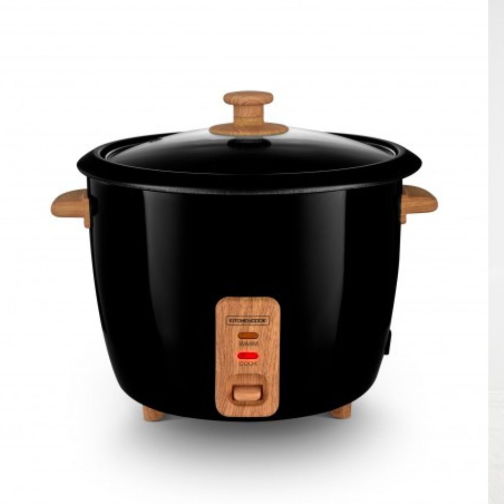 CUISEUR À RIZ 1.8L AVEC PANIER VAPEUR – JAPAN X WOOD BLACK KITCHENCOOK ...