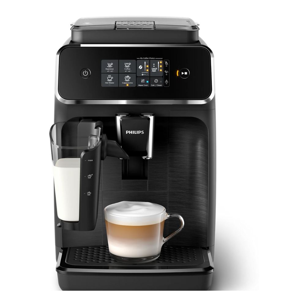 Machine expresso broyeur, 3 boissons, carafe LatteGo - Philips Série 2200 Noir Mat - EP2230/10 ...